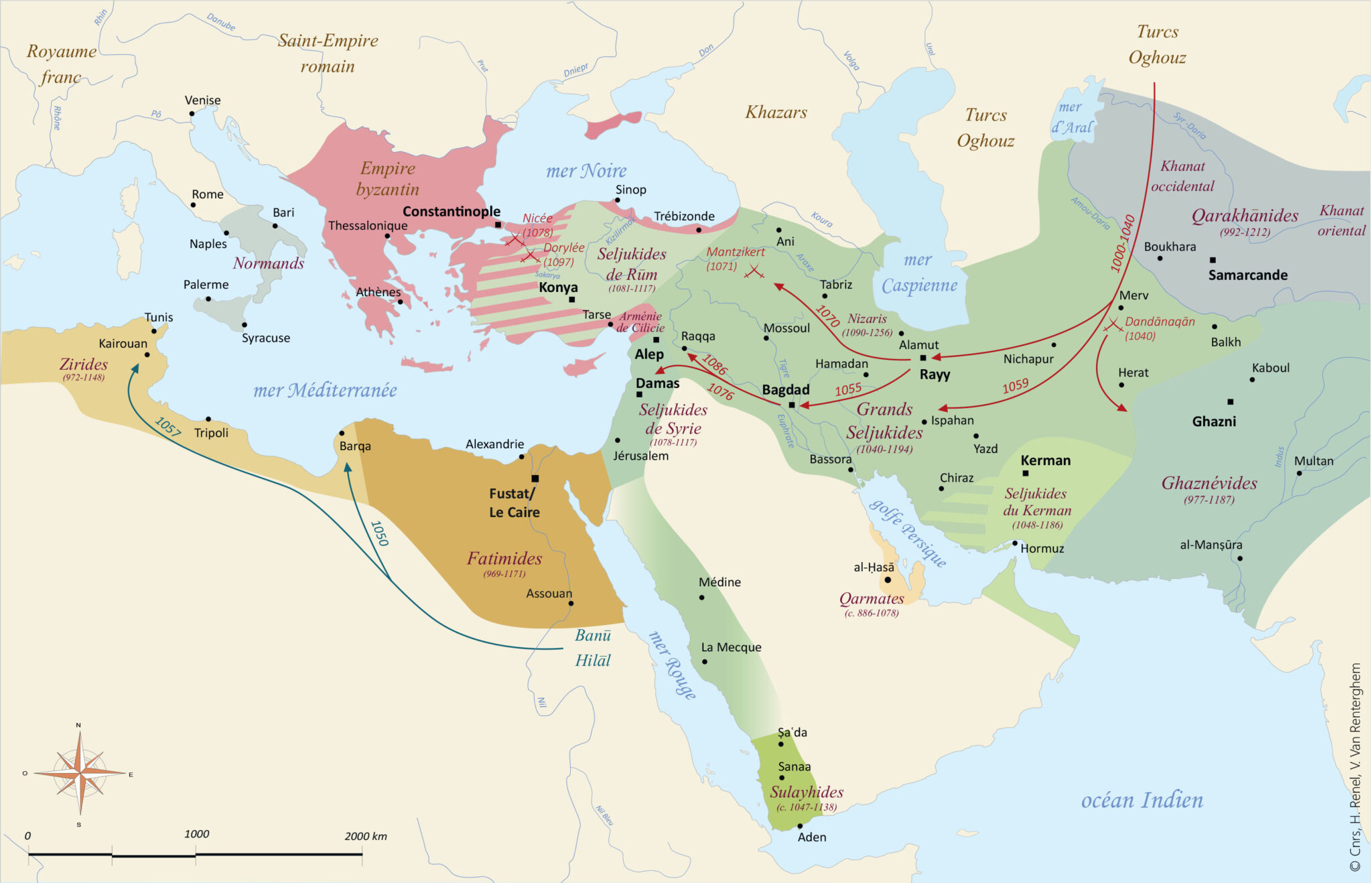 Atlas des mondes musulmans médiévaux - Orient Méditerranée
