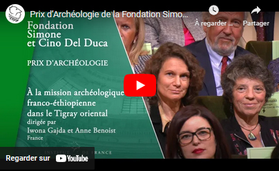 Le Grand Prix d’archéologie Simone et Cino Del Duca 2019 est attribué à ...