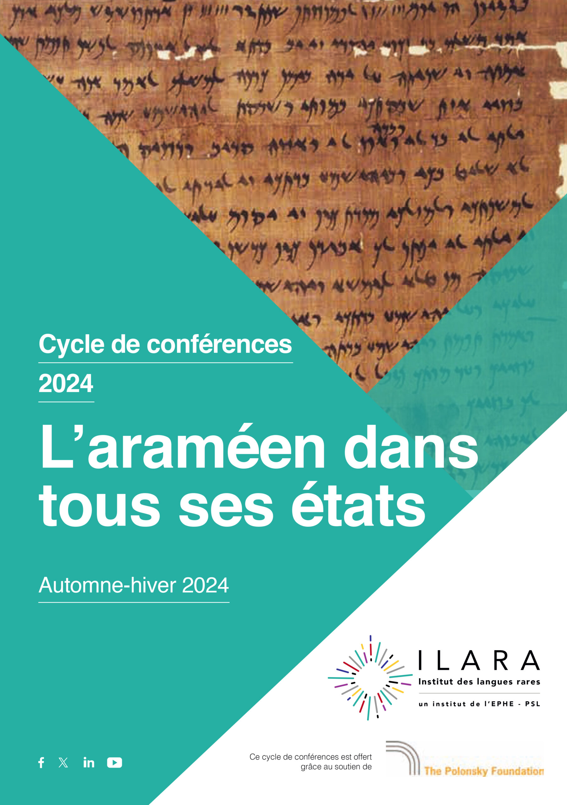 Cycle de conférences : L’araméen dans tous ses états - Orient Méditerranée